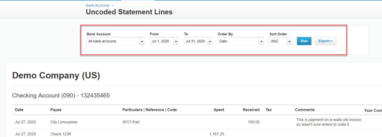 Xero Reporting: Unreconciled Statement Lines - Beyond Balanced Books