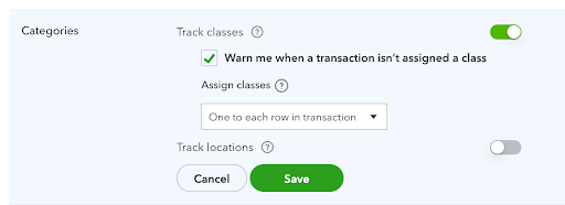 When should I use classes in QBO? - Beyond Balanced Books